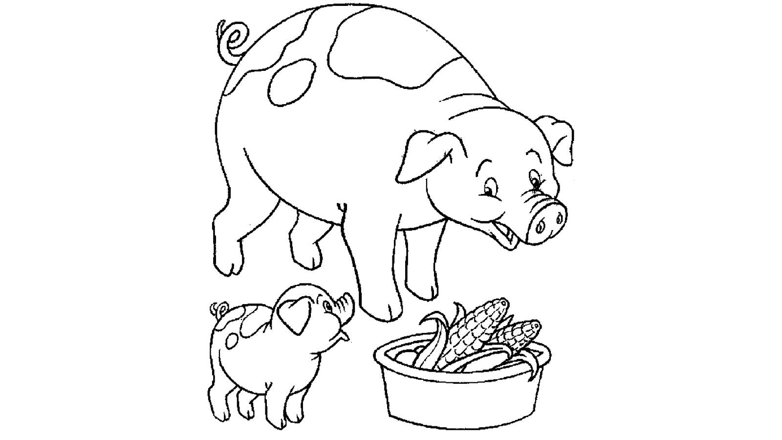 Dibujo de Animales de granja para colorear y pintar #176