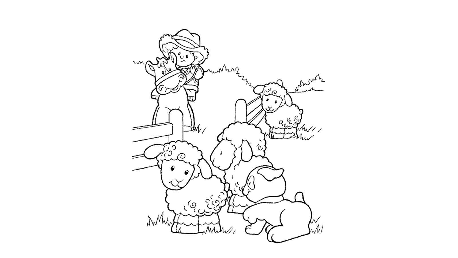 Dibujo de Animales de granja para colorear y pintar #193