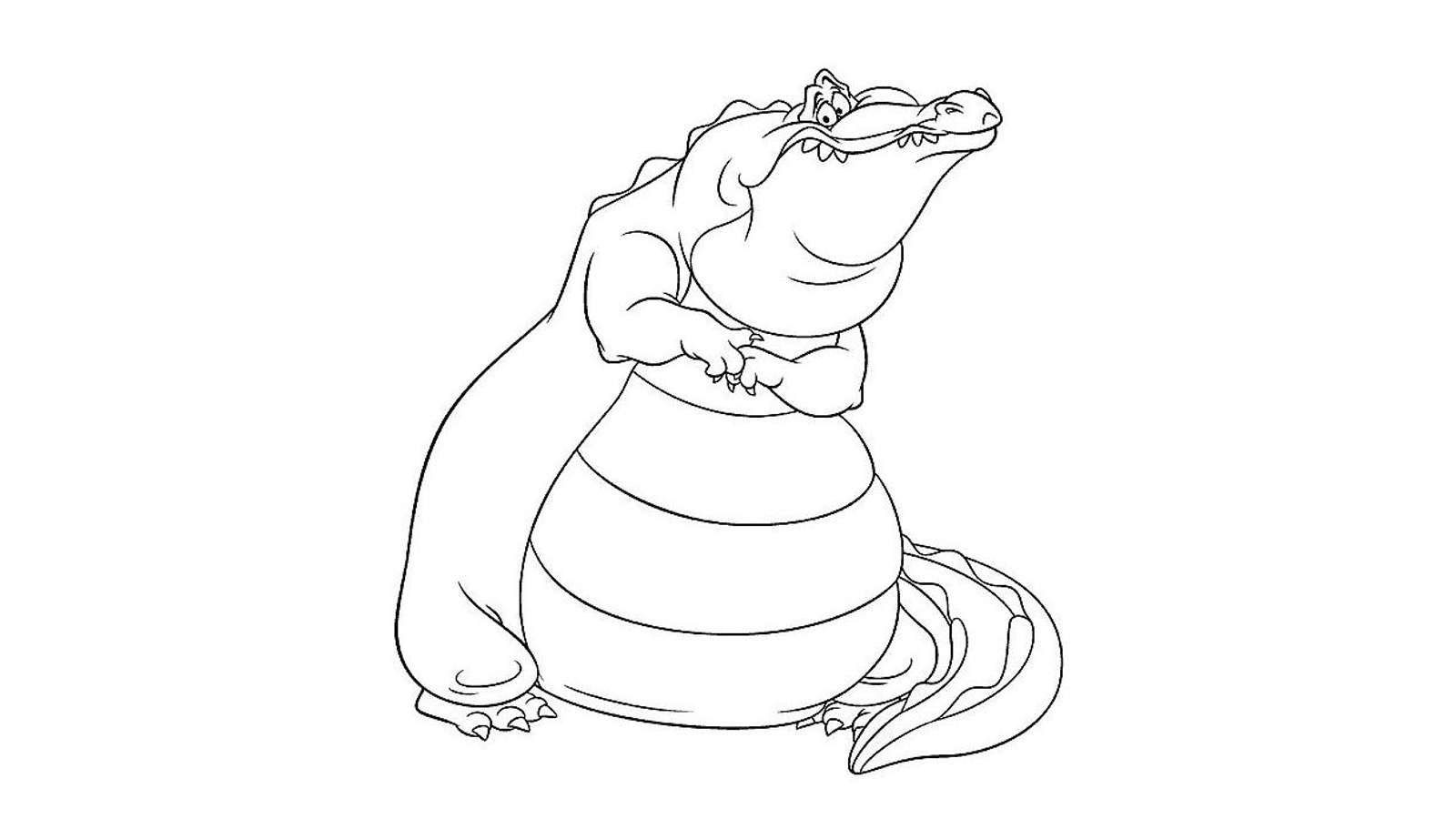 Dibujo de Cocodrilo para colorear y pintar #2883