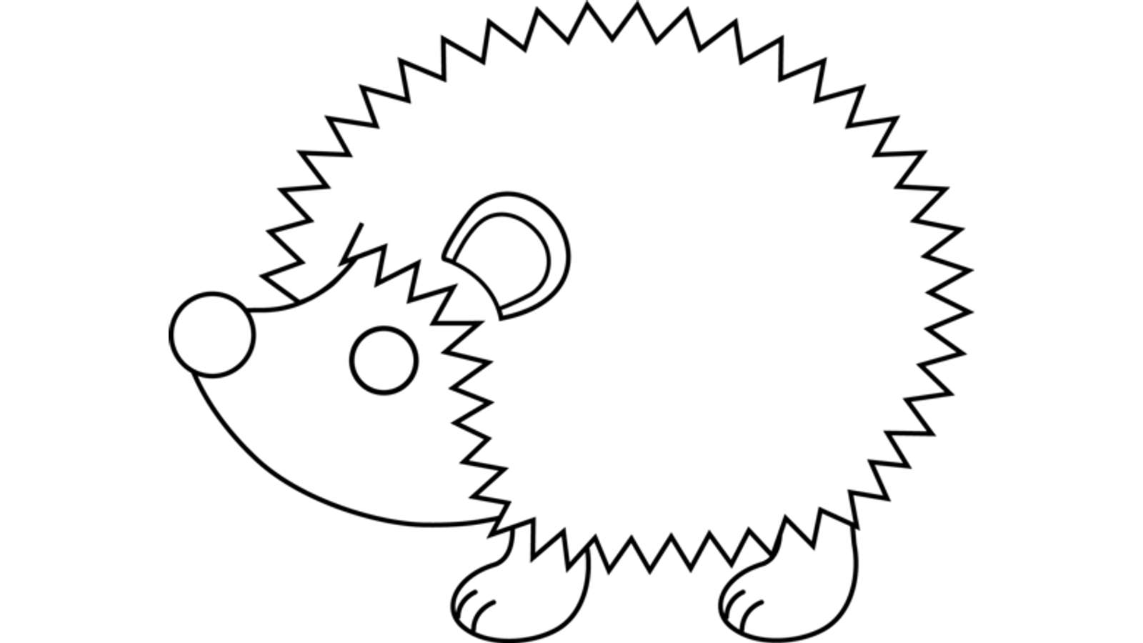 Dibujo de Erizo para colorear y pintar #3870