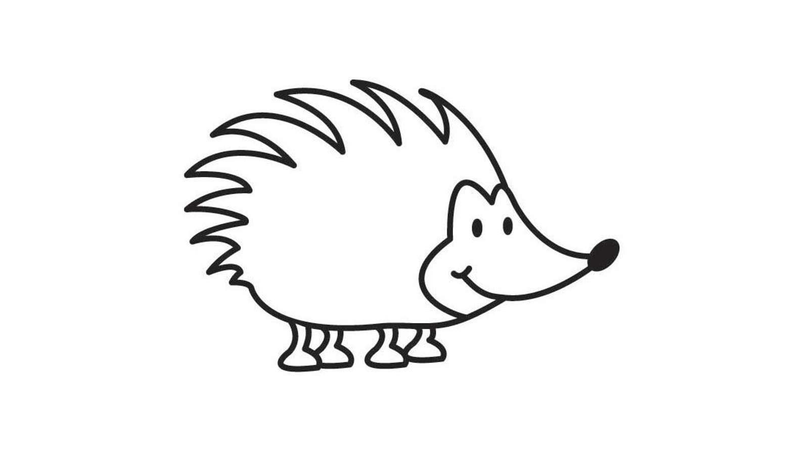 Dibujo de Erizo para colorear y pintar #3874