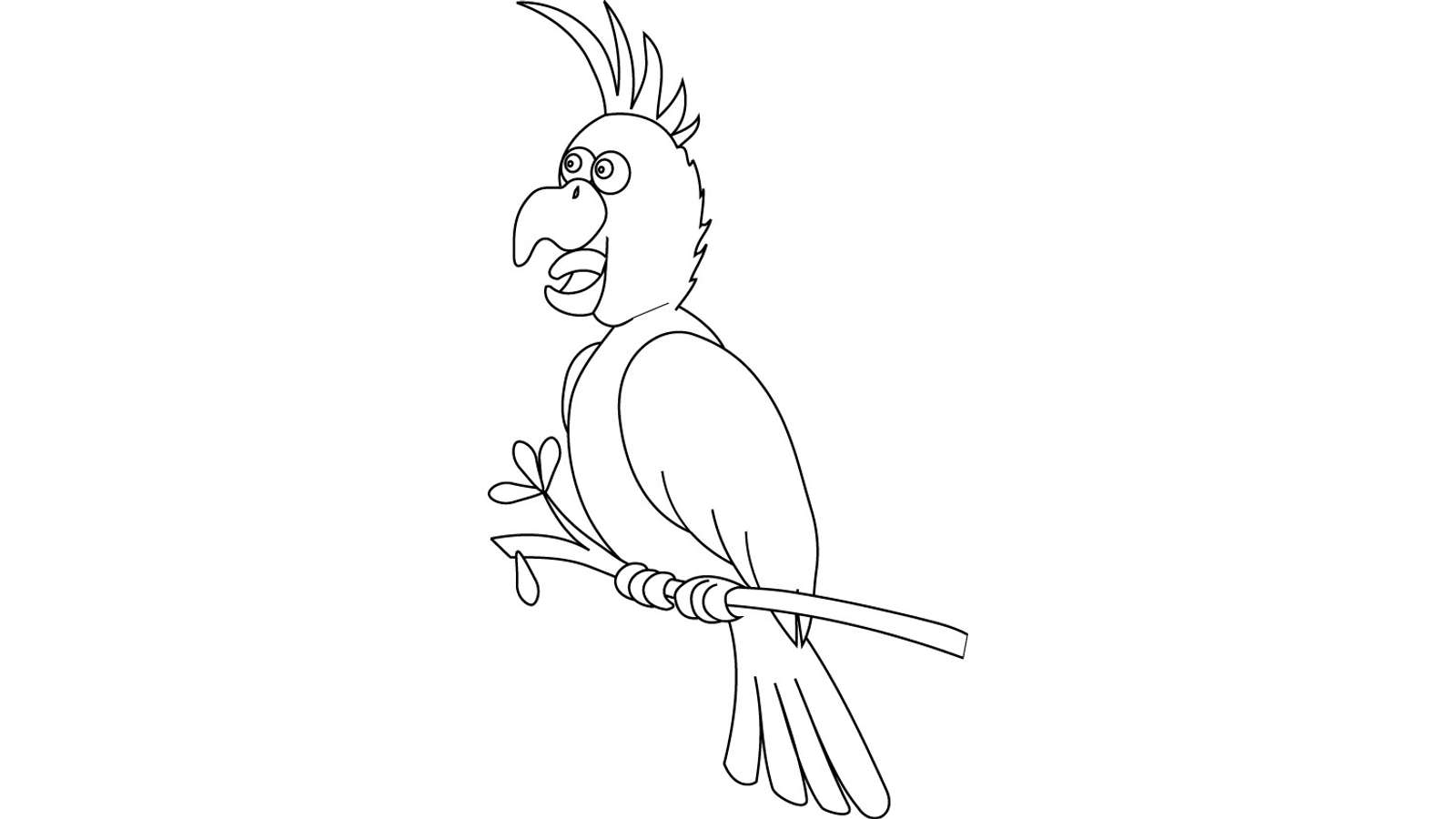 Dibujo de Loro para colorear y pintar #5155