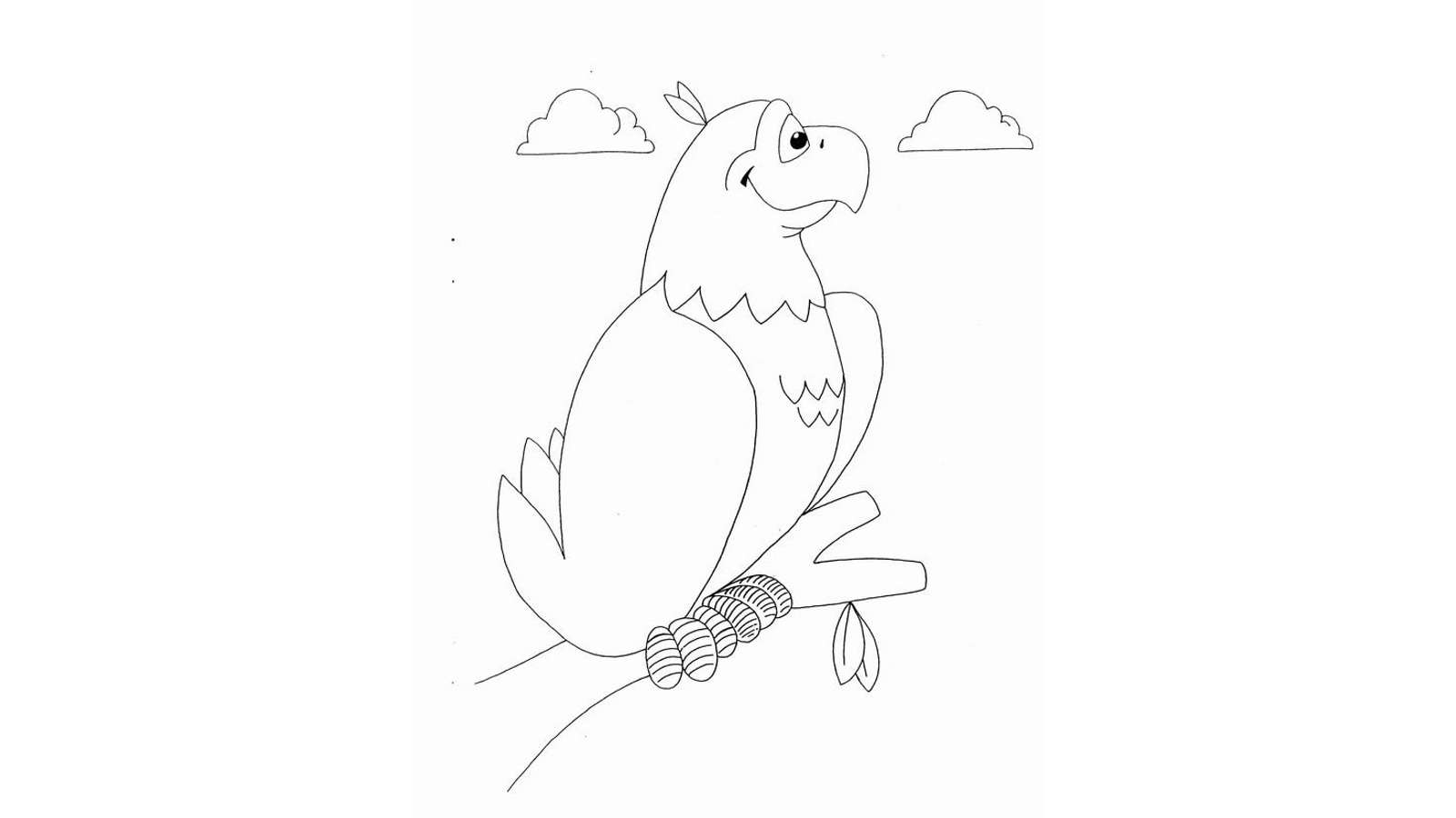 Dibujo de Loro para colorear y pintar #5191