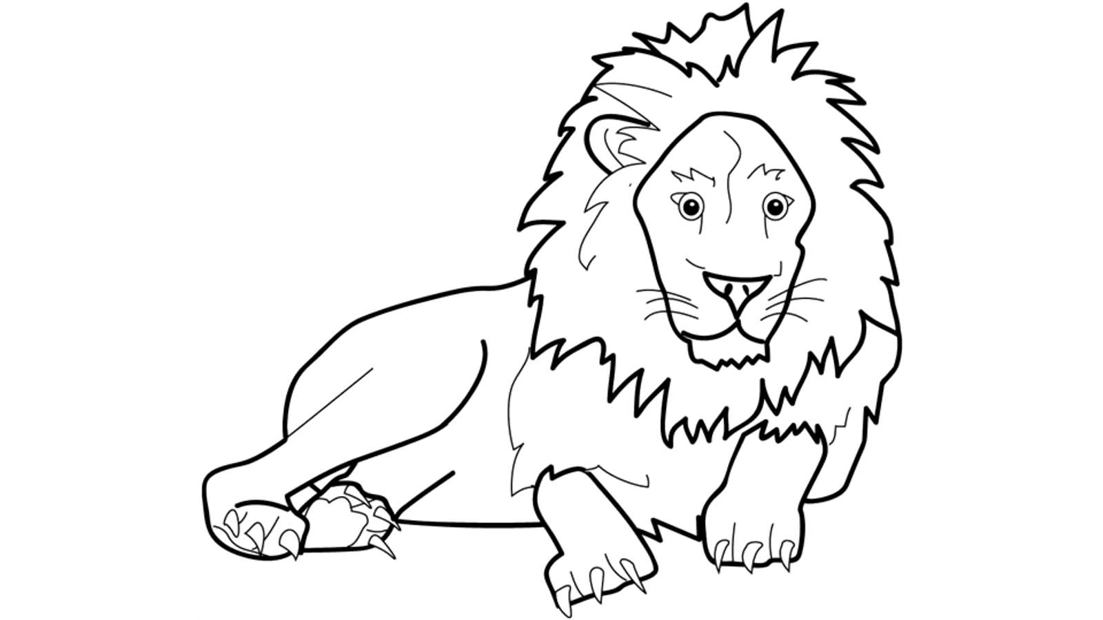Dibujo de León para colorear y pintar #5667