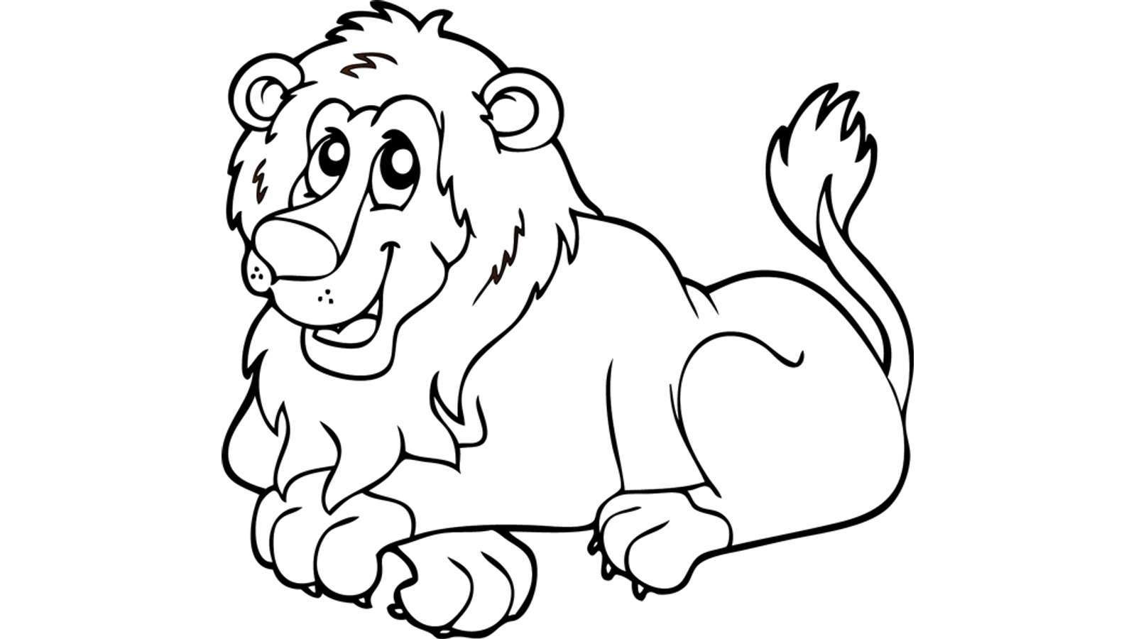 Dibujo de León para colorear y pintar #5668