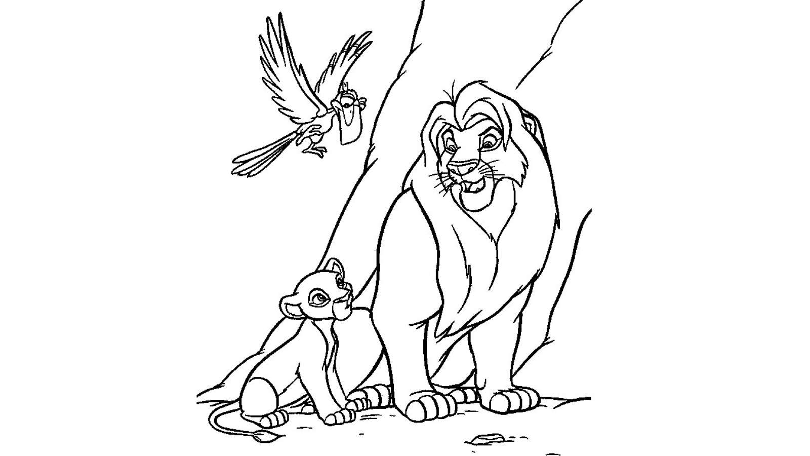 Dibujo de León para colorear y pintar #5688