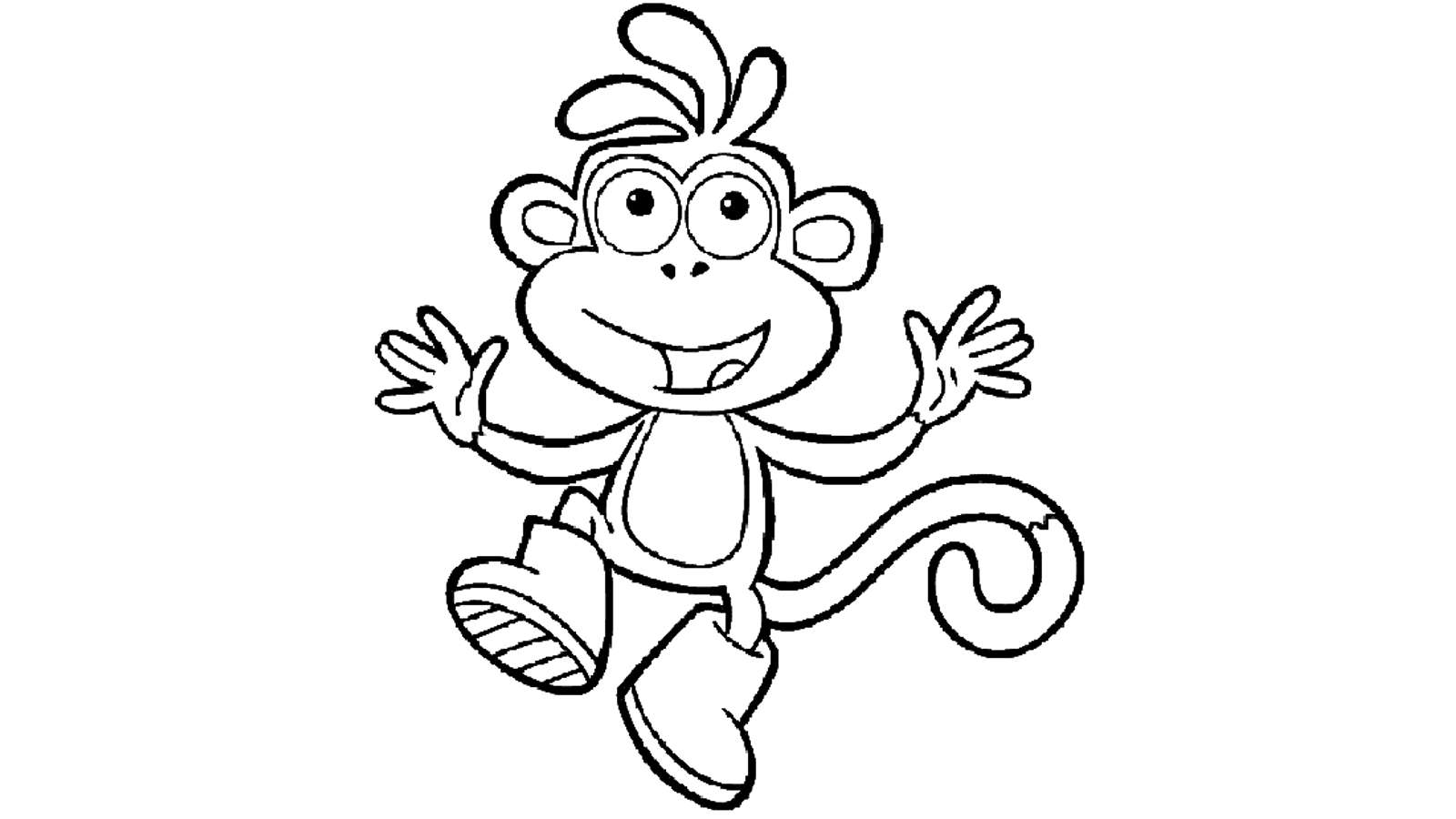 Dibujo de Mono para colorear y pintar #6763