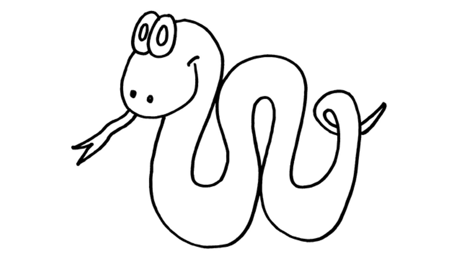 Dibujo de Serpiente para colorear y pintar #9202