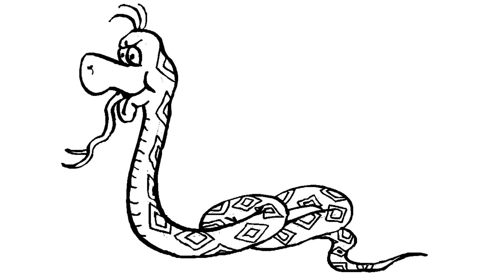 Dibujo de Serpiente para colorear y pintar #9241