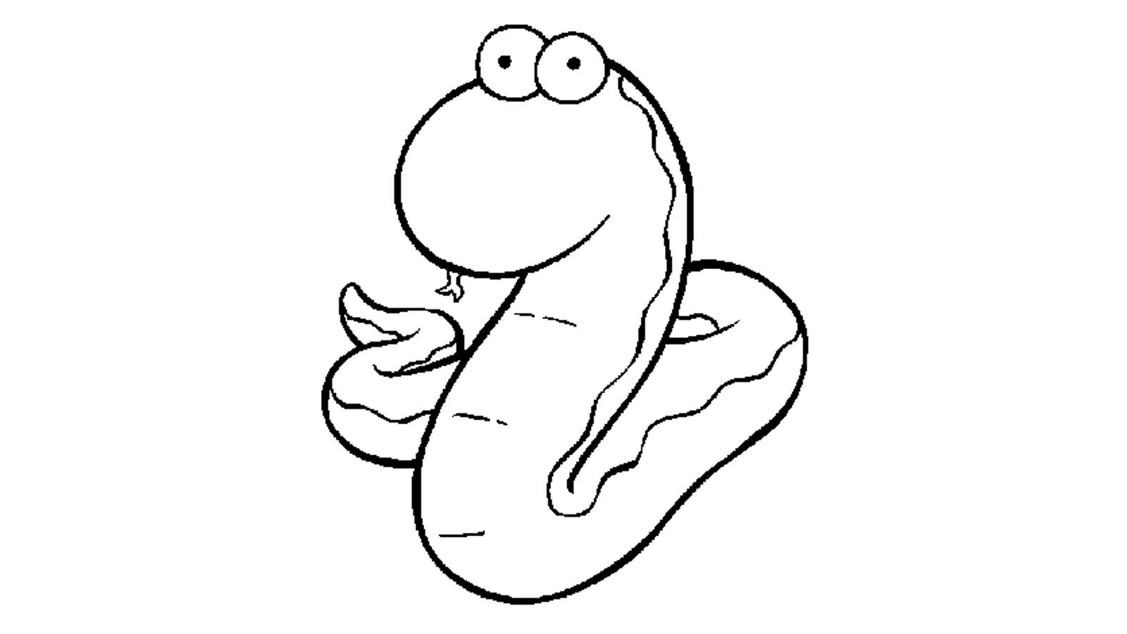 Dibujo de Serpiente para colorear y pintar #9303