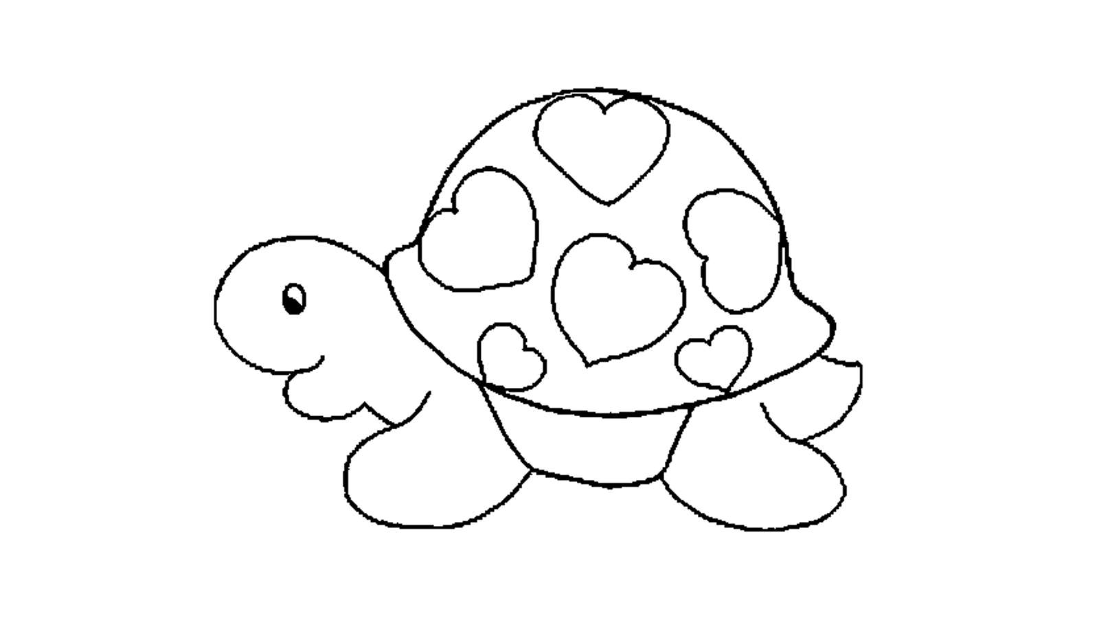 Dibujo de Tortuga para colorear y pintar #9627