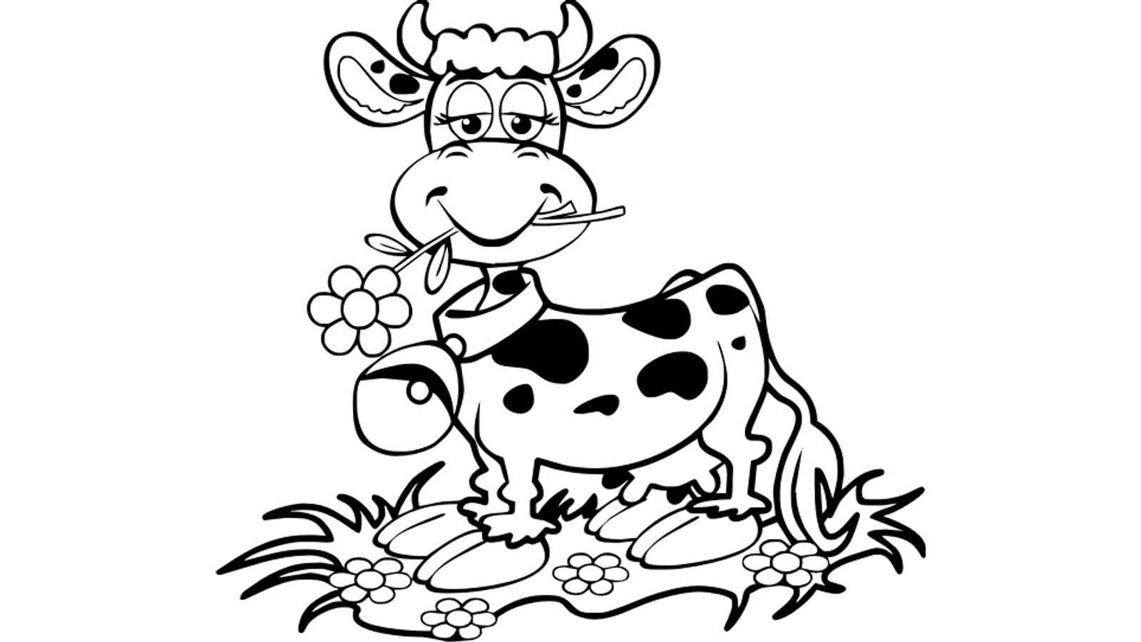 Dibujo de Vaca para colorear y pintar #9724