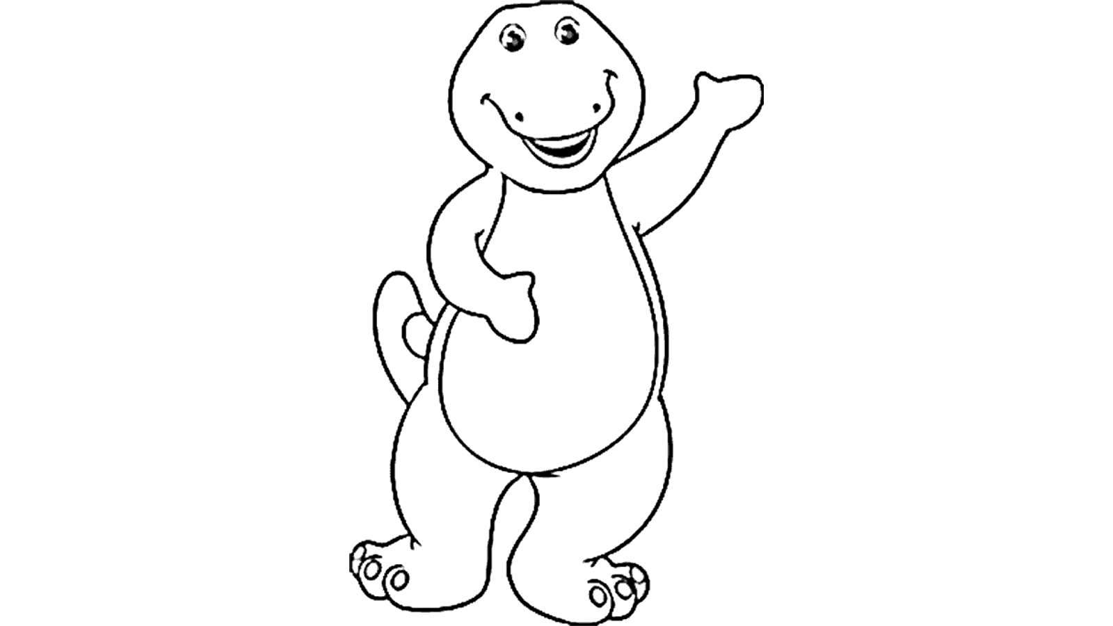 Dibujo de Barney y sus amigos para colorear y pintar #11325