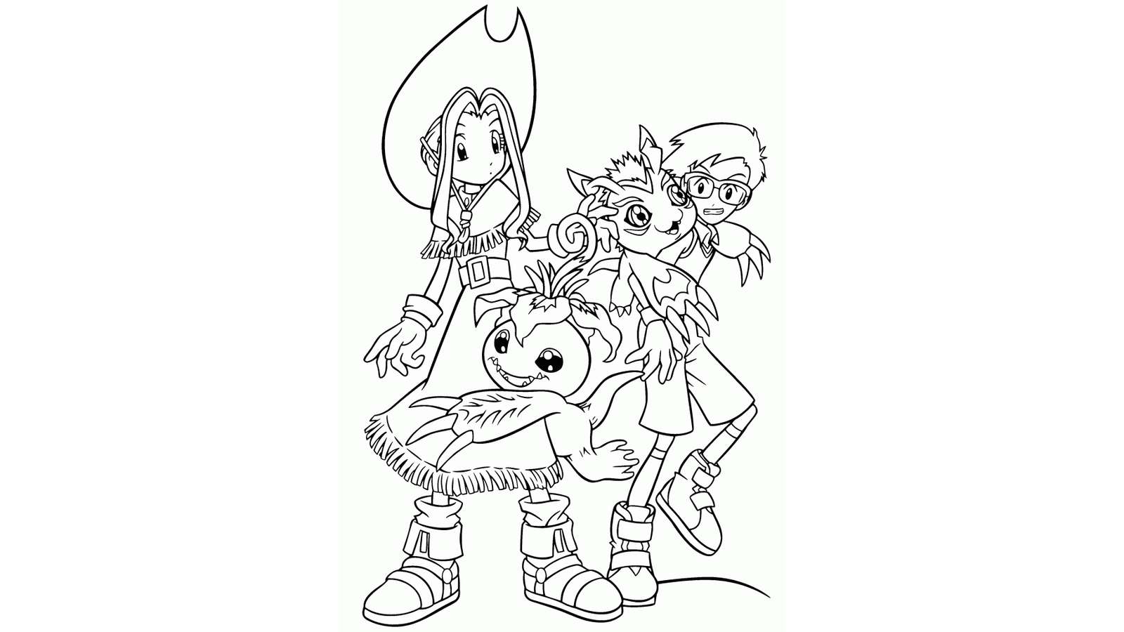 Dibujo de Digimon para colorear y pintar #13311