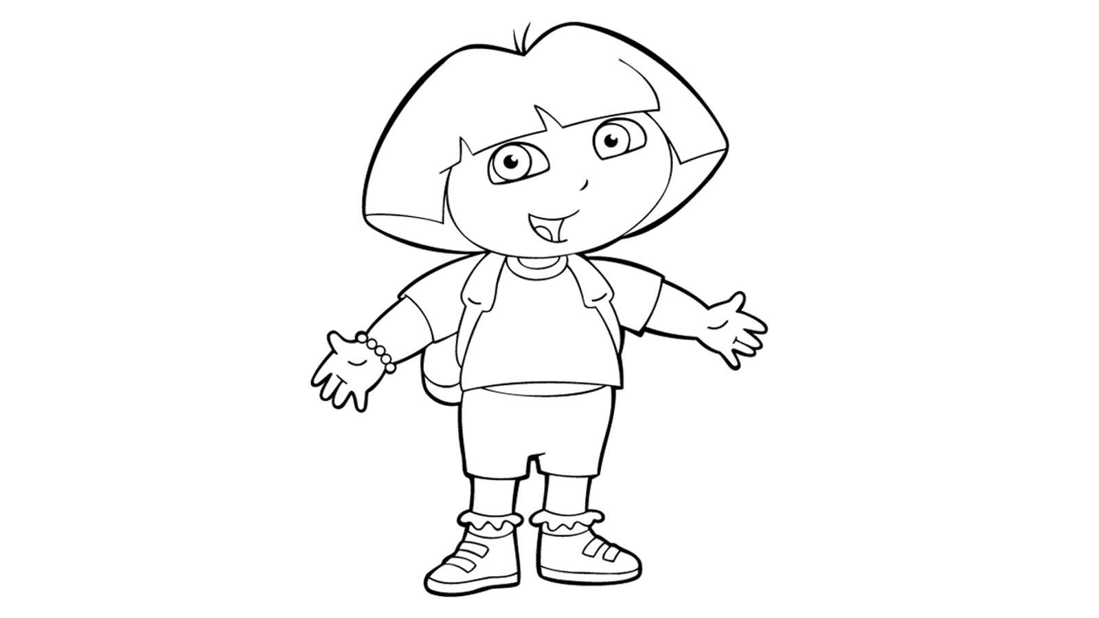 Dibujo de Dora la exploradora para colorear y pintar #13640