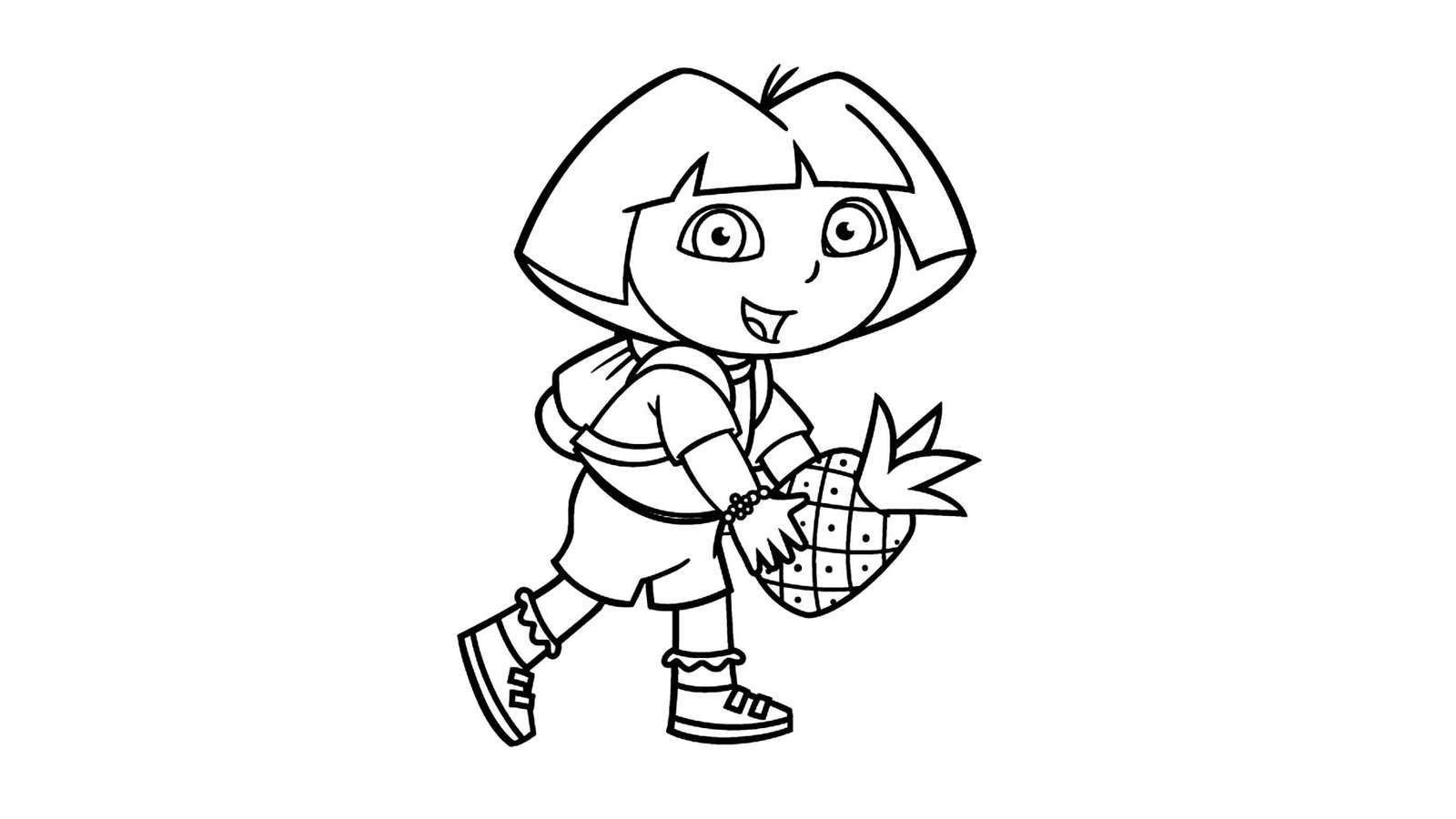 Dibujo de Dora la exploradora para colorear y pintar #13731