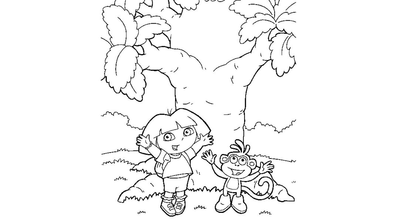 Dibujo de Dora la exploradora para colorear y pintar #13845