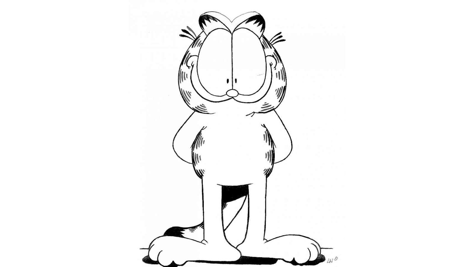 Dibujo de Garfield para colorear y pintar #14468