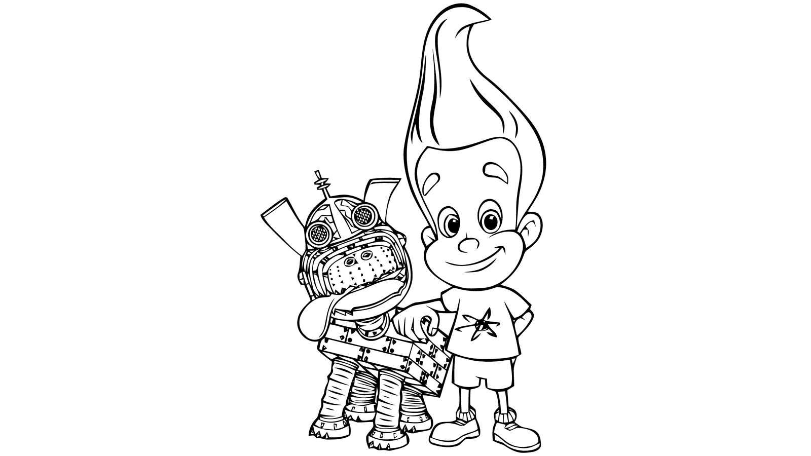 Siluetas De Jimmy Neutron Para Descargar Gratis Y Colorear
