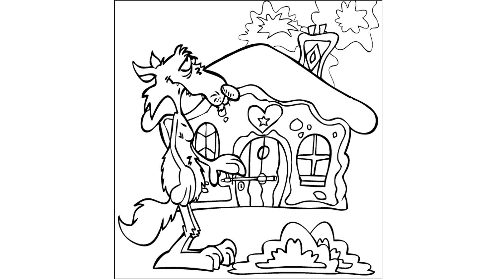 Dibujo de Caperucita Roja para colorear y pintar #15940