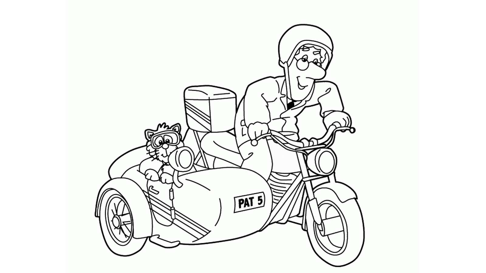 Dibujo de Pat el cartero para colorear y pintar #18010
