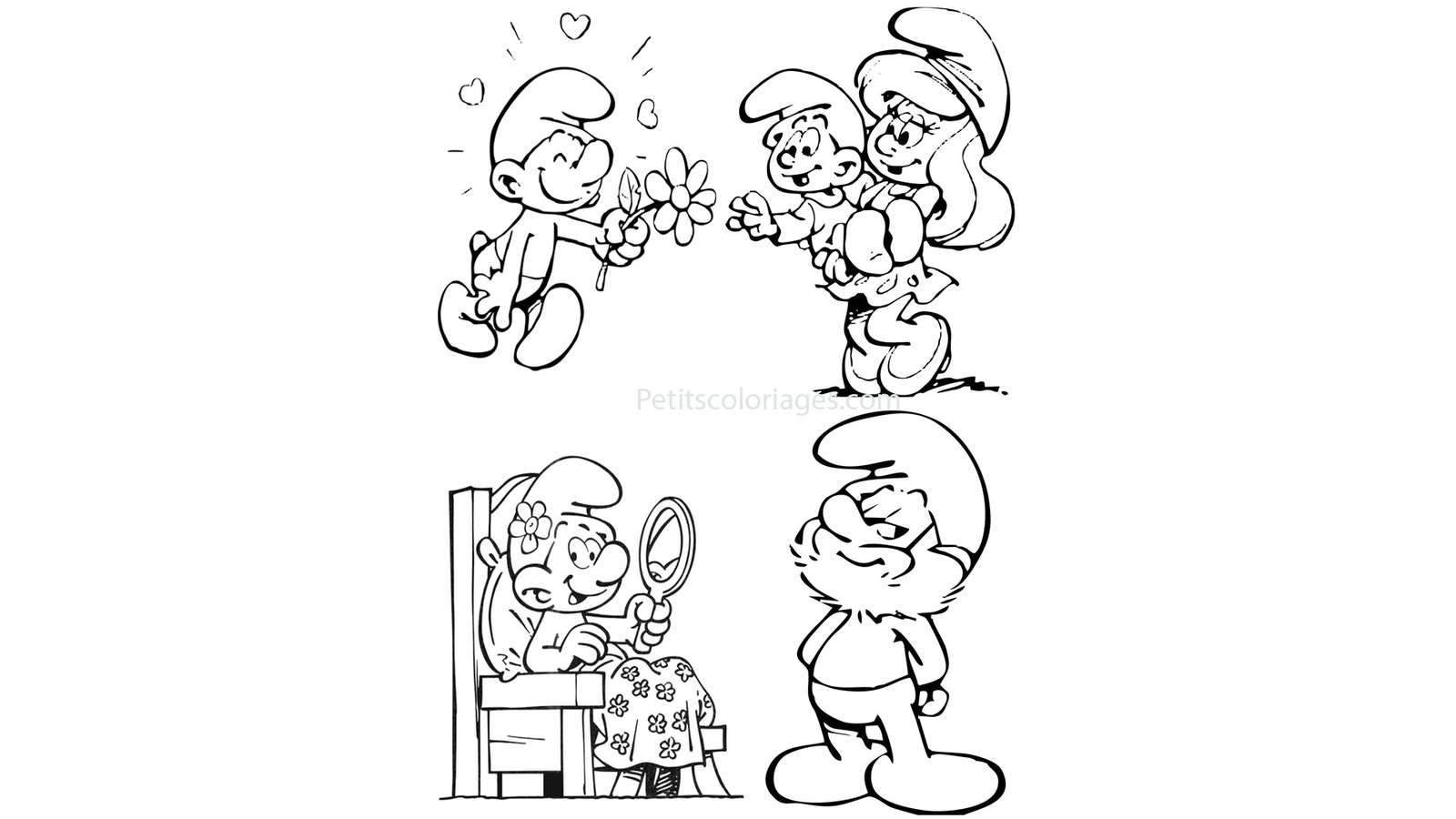 Dibujo de Los Pitufos para colorear y pintar #18702