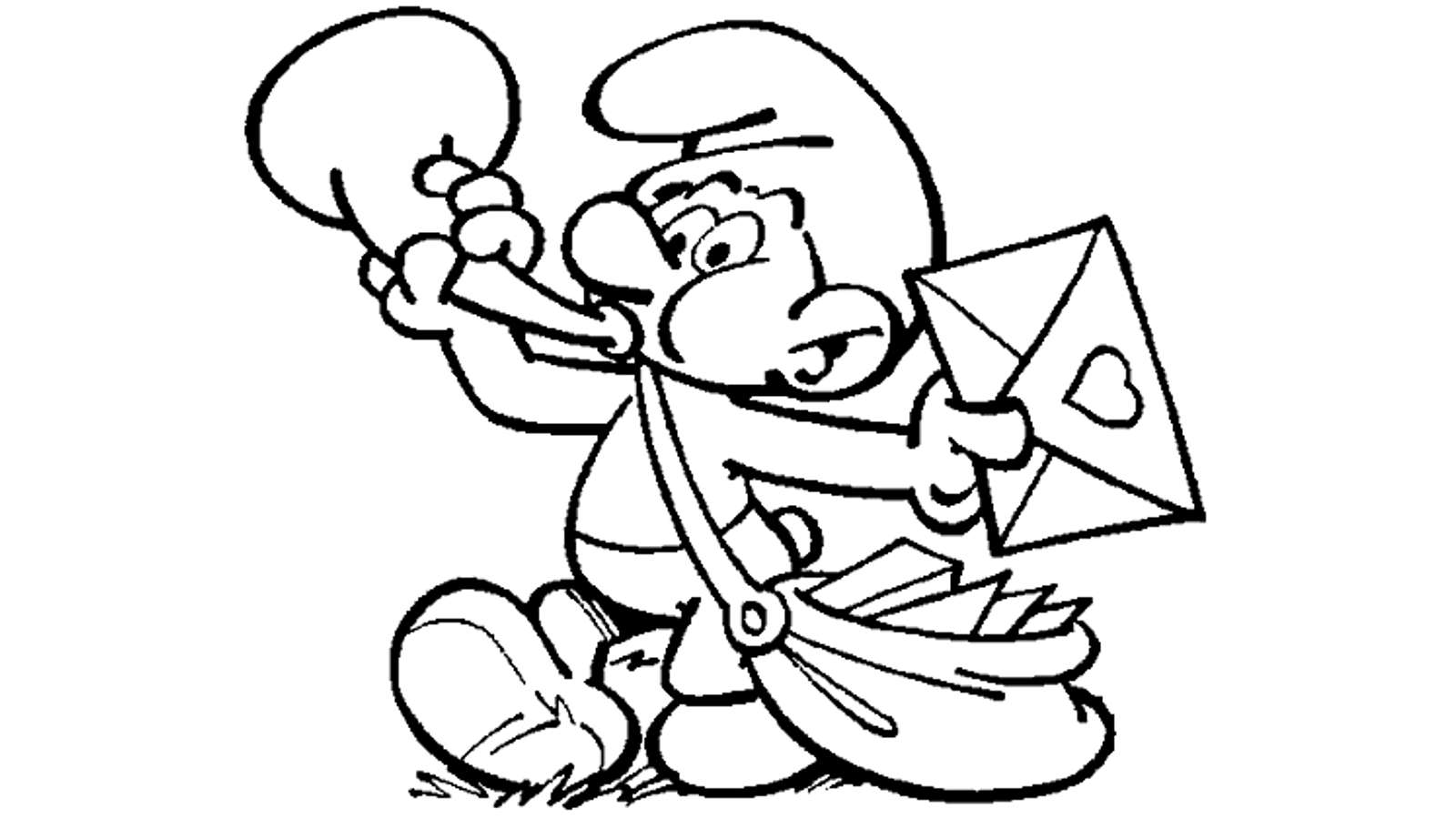 Dibujo de Los Pitufos para colorear y pintar #18713