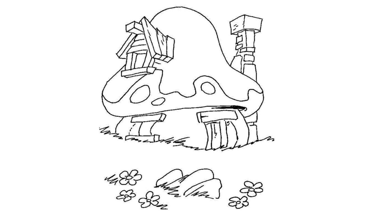 Dibujo de Los Pitufos para colorear y pintar #18754