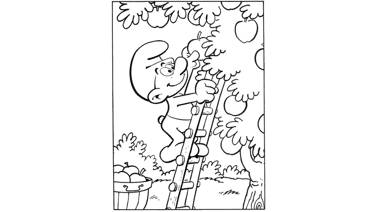 Dibujo de Los Pitufos para colorear y pintar #18768