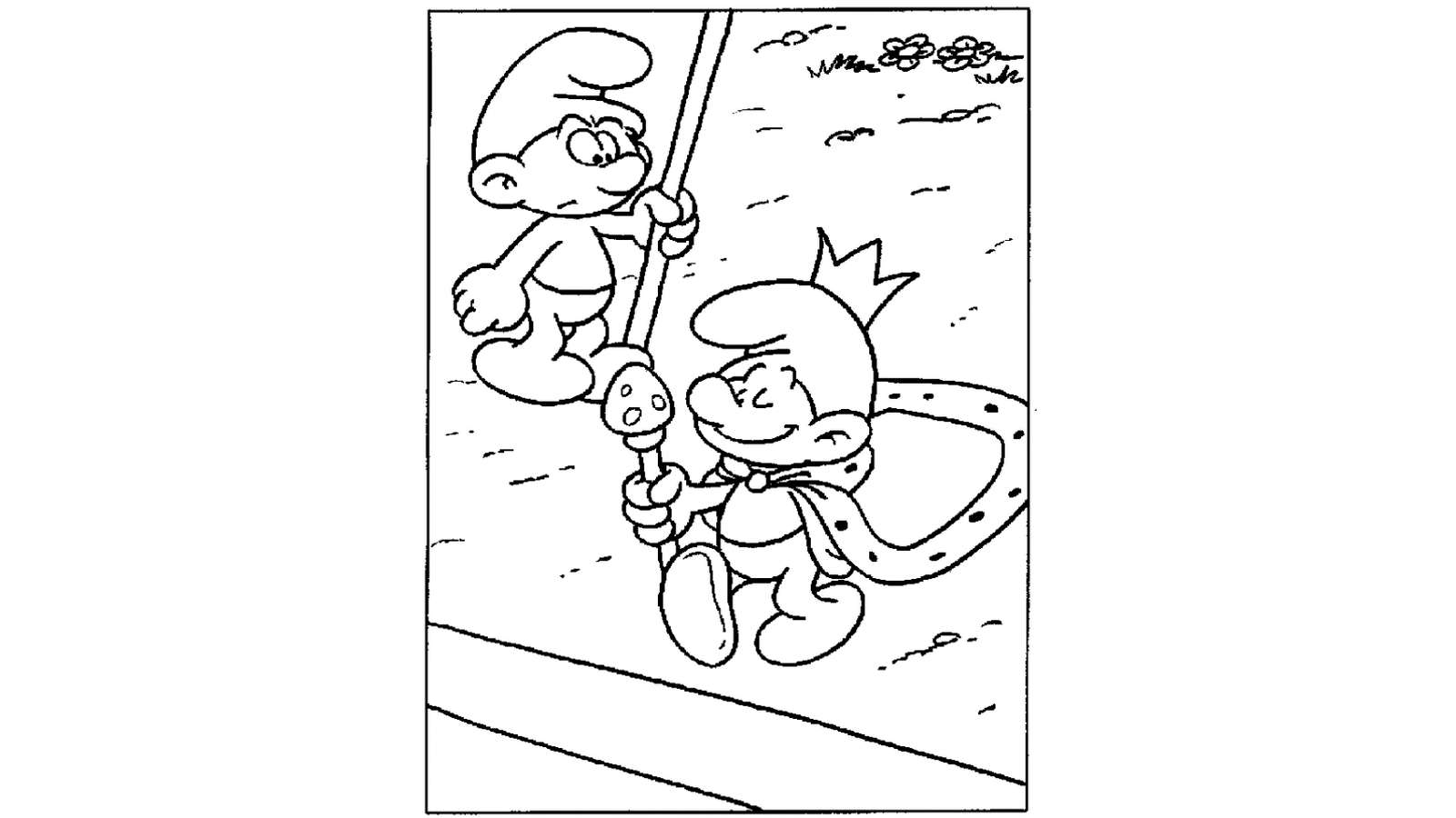 Dibujo de Los Pitufos para colorear y pintar #18831