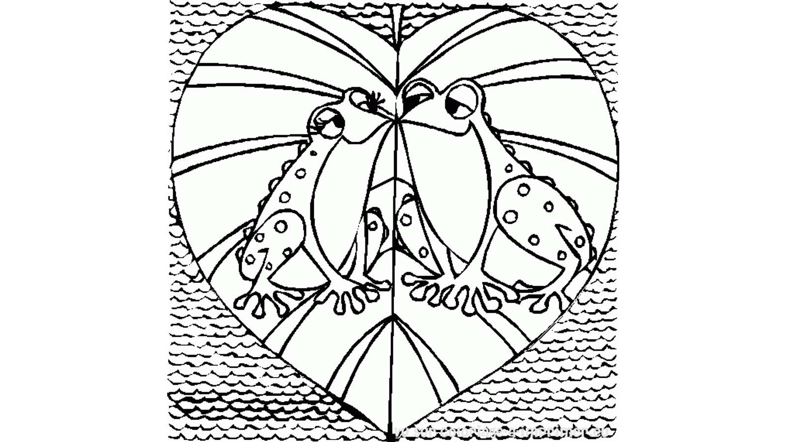 Dibujo de Día de San Valentín para colorear y pintar #24704