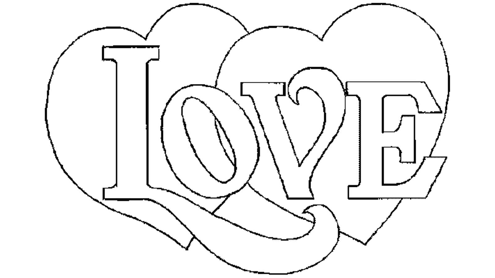 Dibujo de Día de San Valentín para colorear y pintar #24595