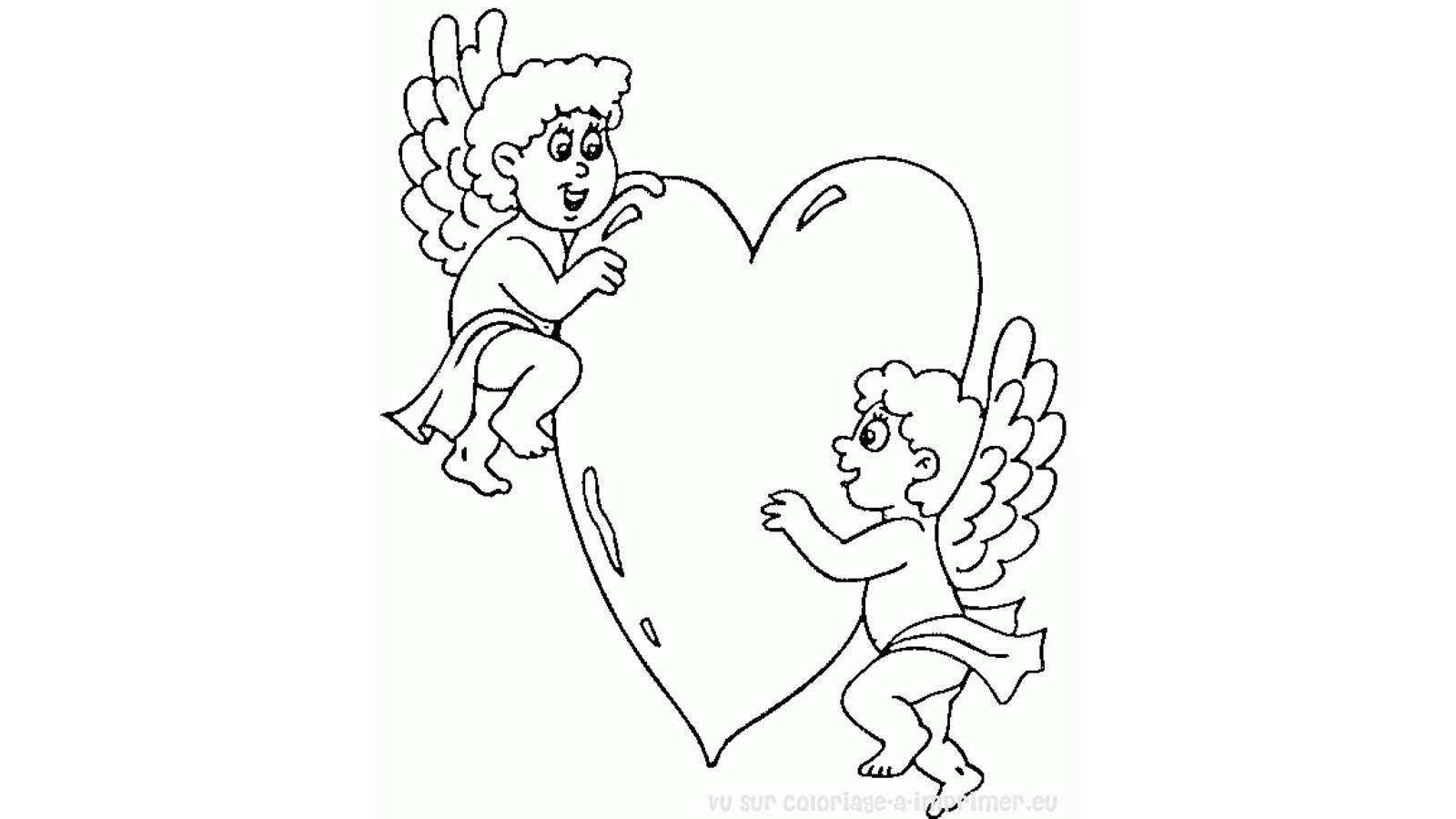 Dibujo de Día de San Valentín para colorear y pintar #24597