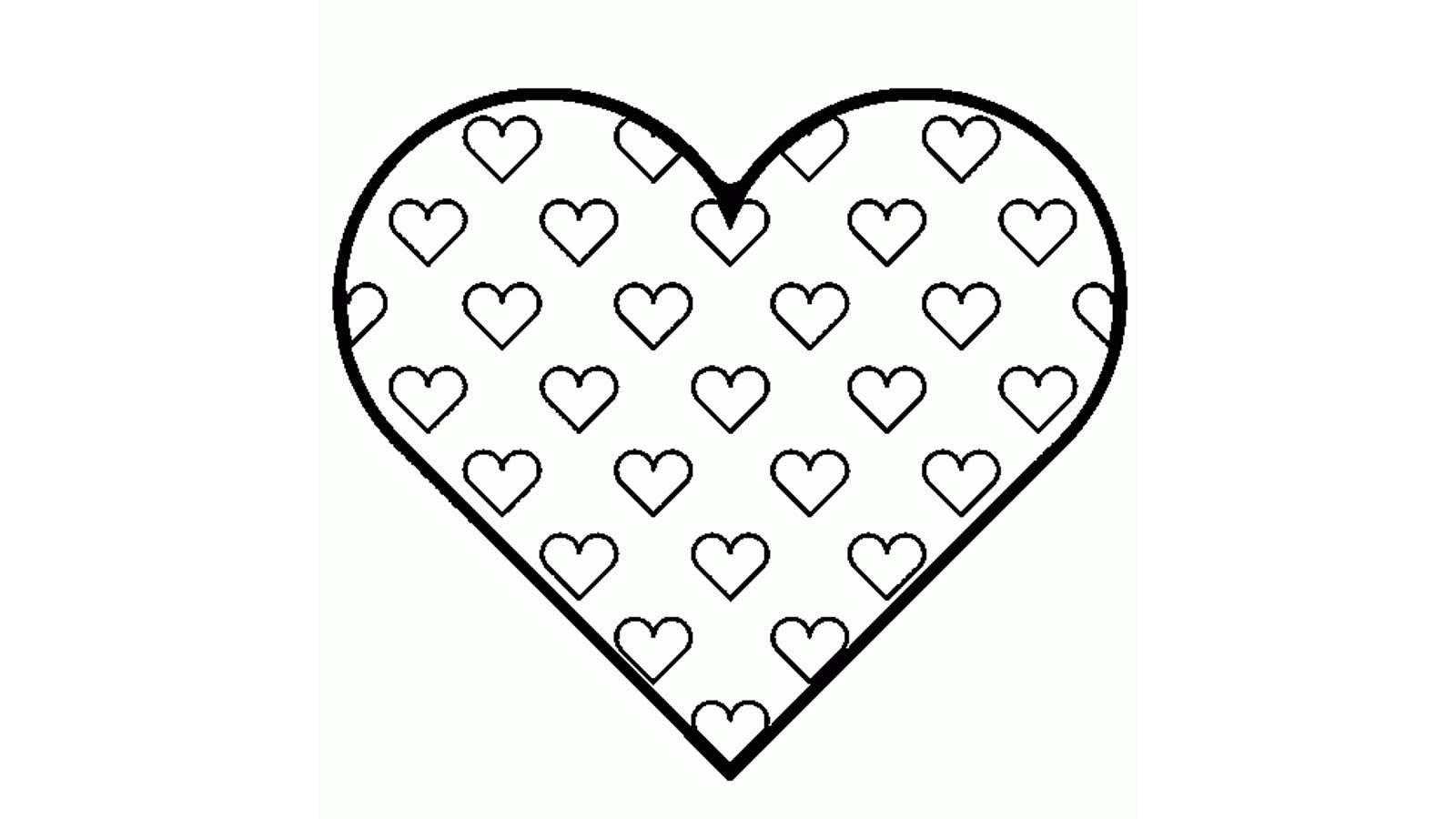 Dibujo de Día de San Valentín para colorear y pintar #24696