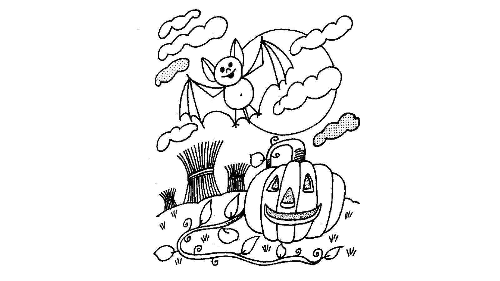 Dibujo de Halloween para colorear y pintar #24952