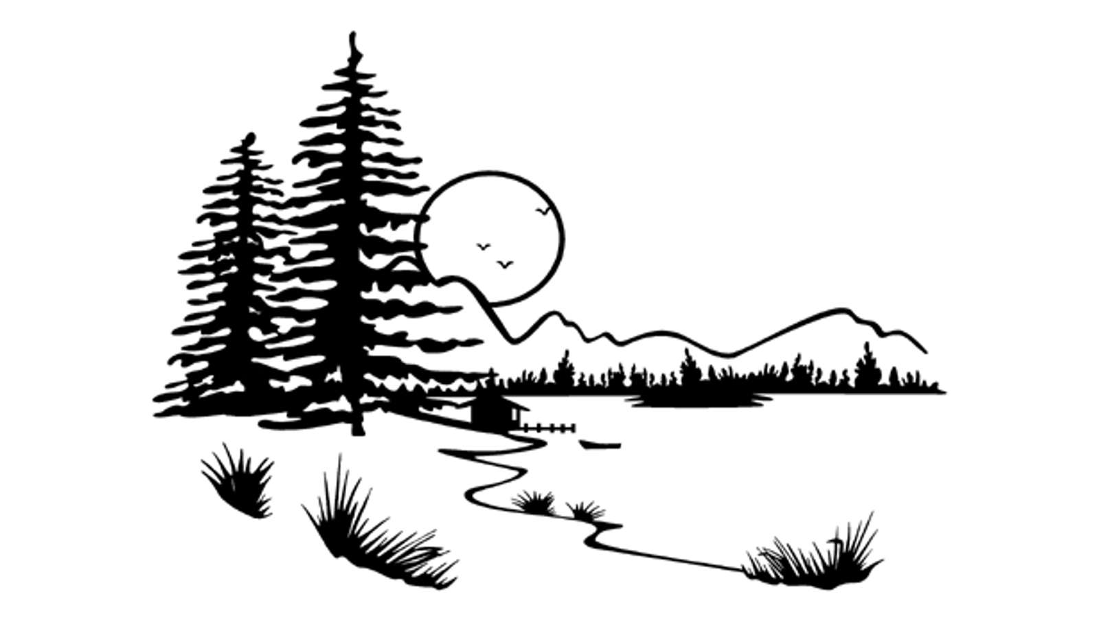 Dibujo de Lago para colorear y pintar #28017