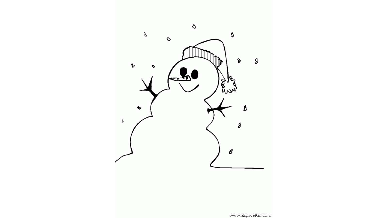 Dibujo de Nieve para colorear y pintar #28441