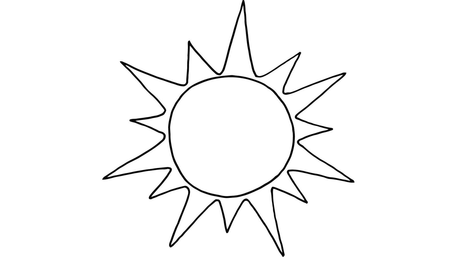 Dibujo de Sol para colorear y pintar #29158