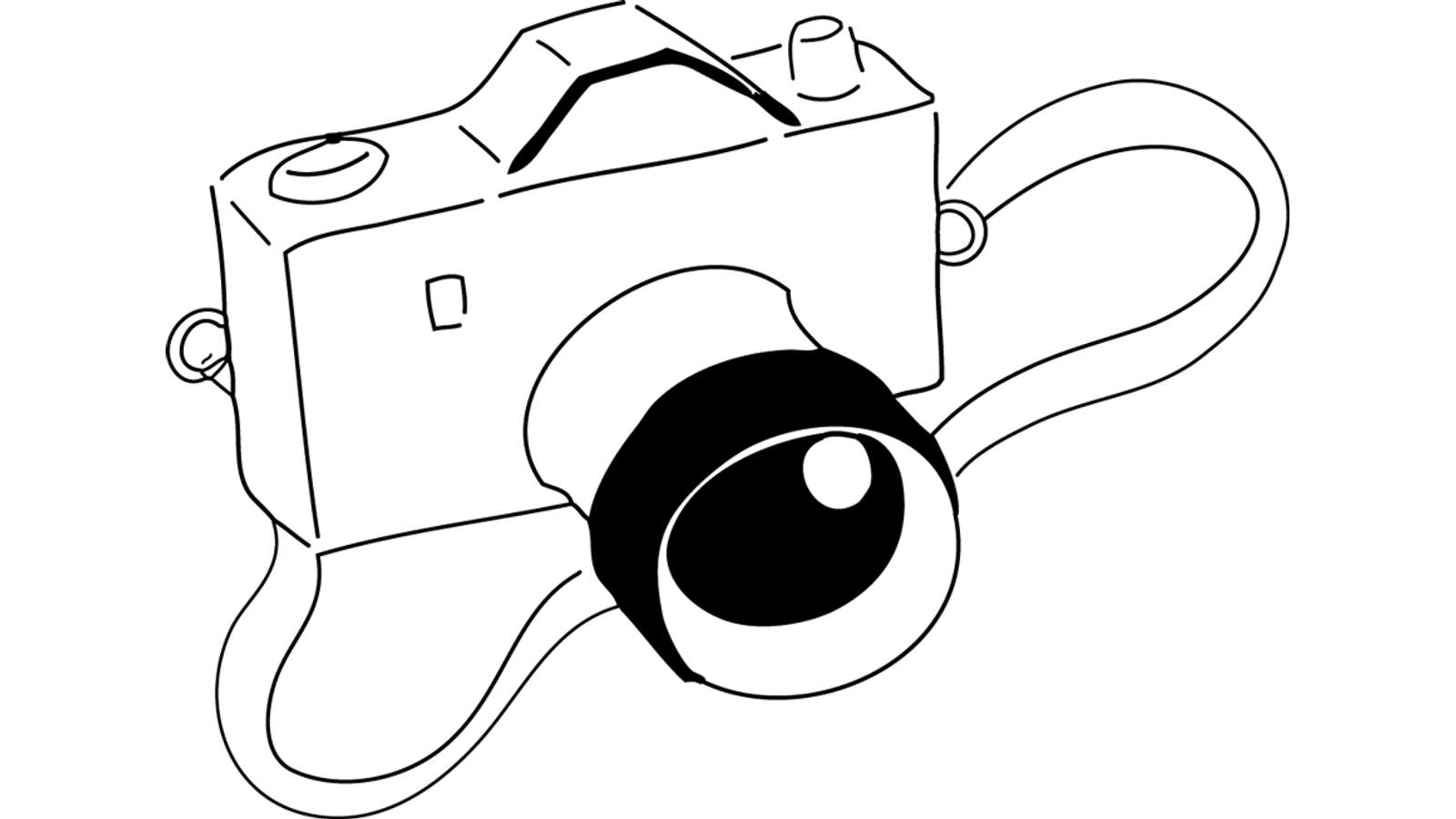 Dibujo de Cámara de fotos para colorear y pintar #31109