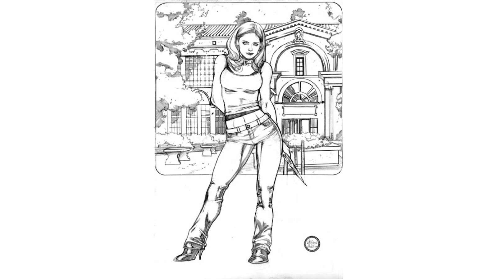 Dibujos de Buffy cazavampiros para colorear y pintar