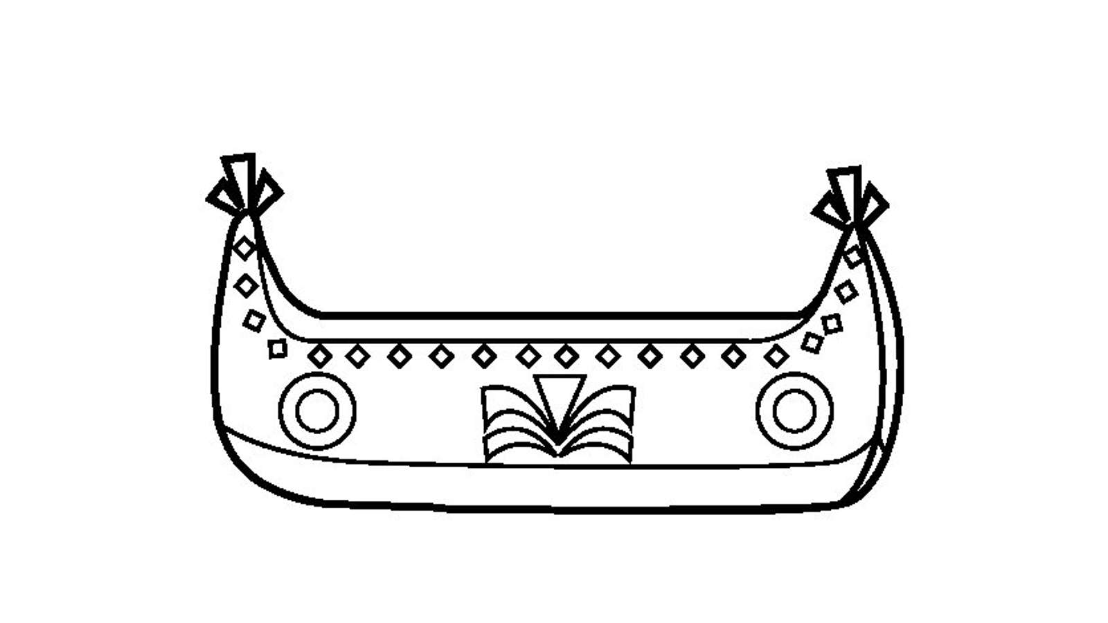 Dibujo de Canoa para colorear y pintar #51408