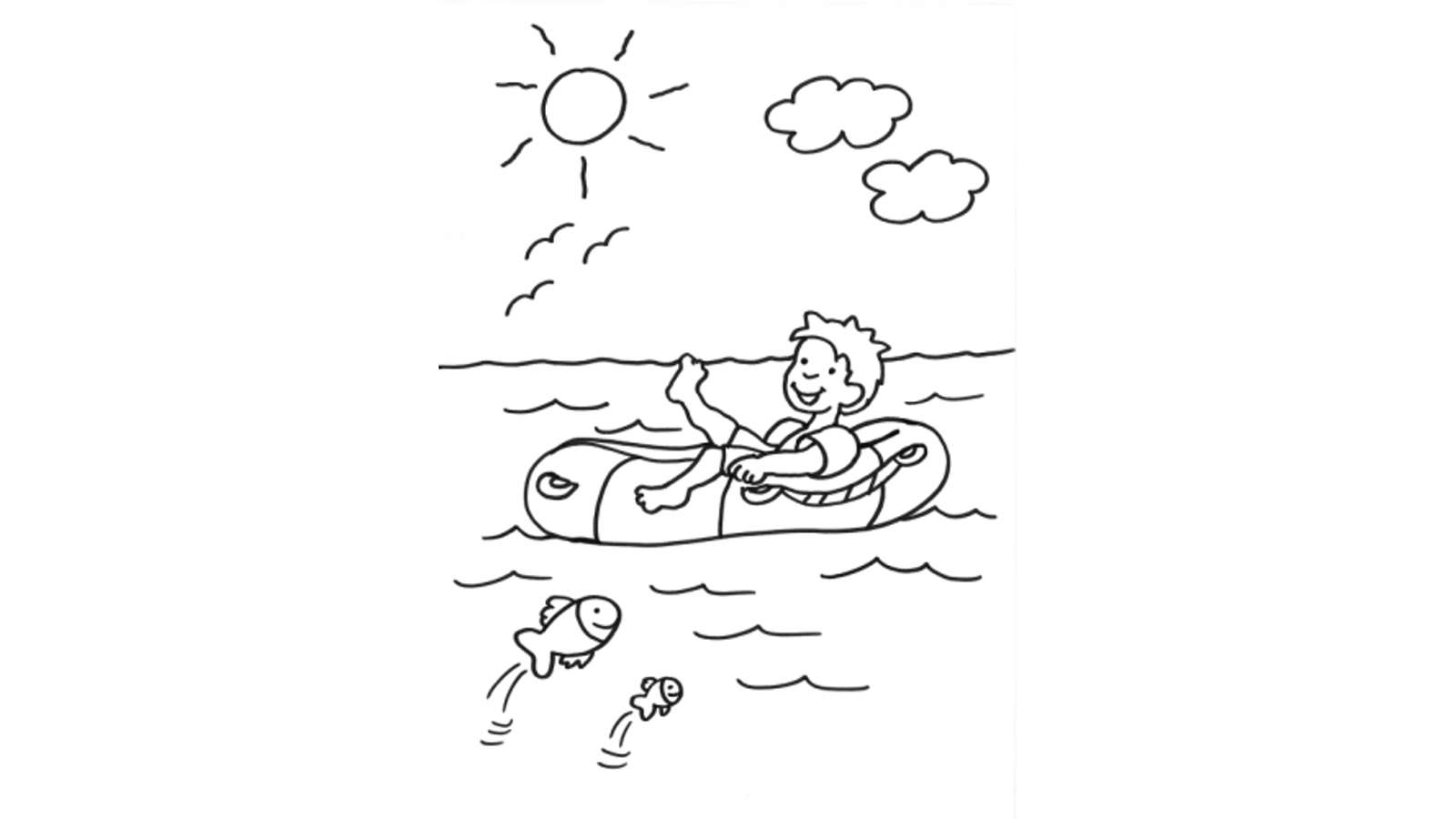 Dibujo de Canoa para colorear y pintar #51434