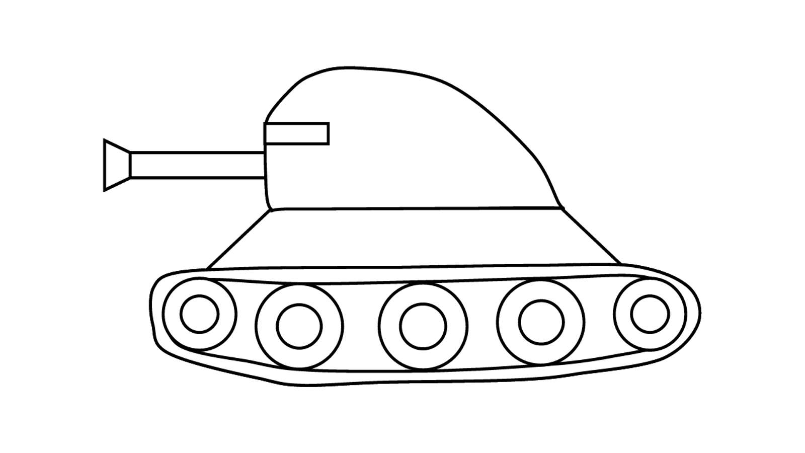 Dibujo de Tanque para colorear y pintar #51805
