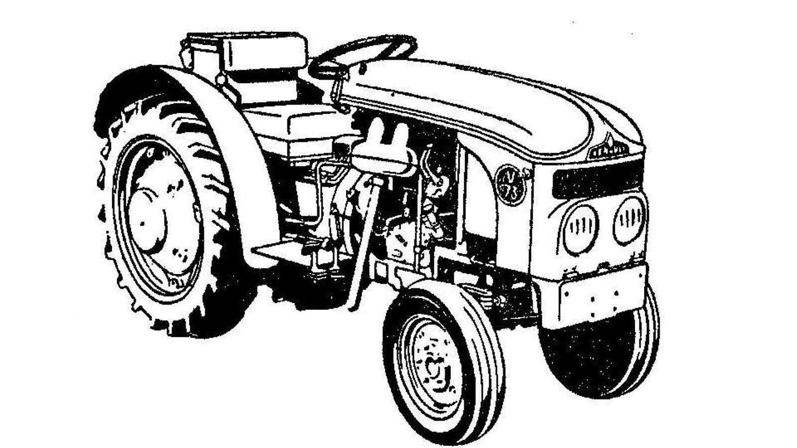 Dibujo de Tractor para colorear y pintar #51912