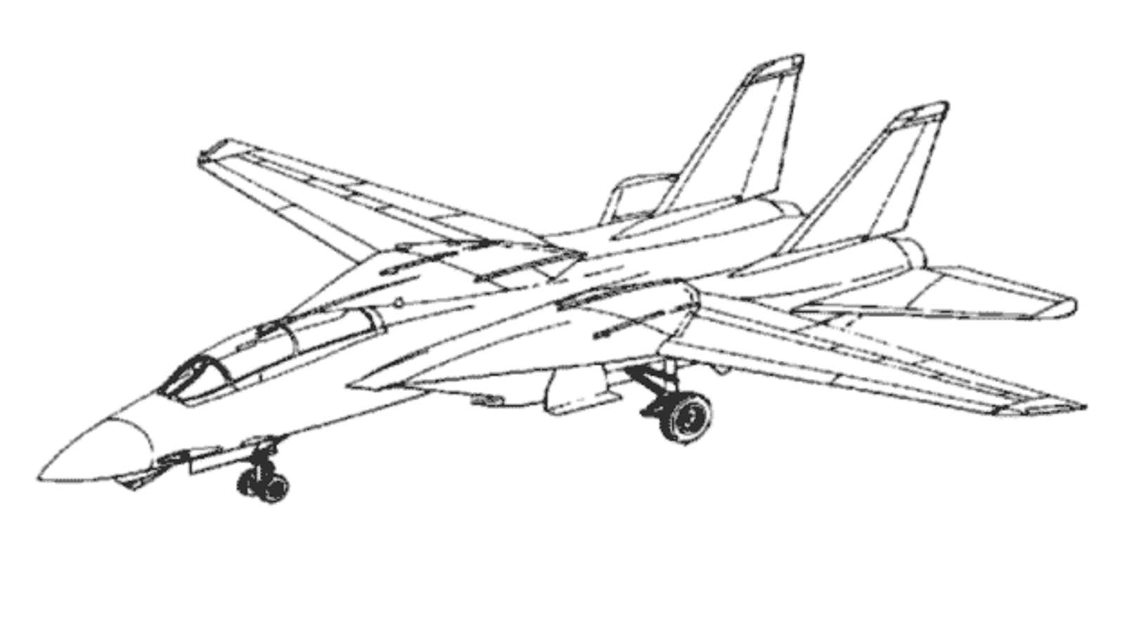 Dibujo de Avión de combate para colorear y pintar #52268