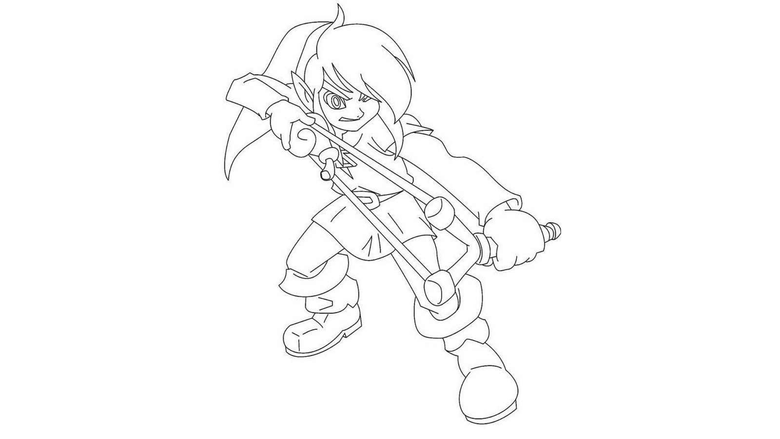 Dibujo de Zelda para colorear y pintar #53475