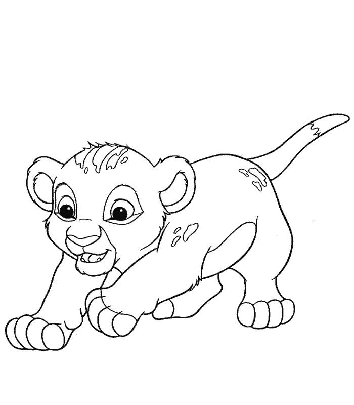 Dibujo de León para colorear y pintar #5676