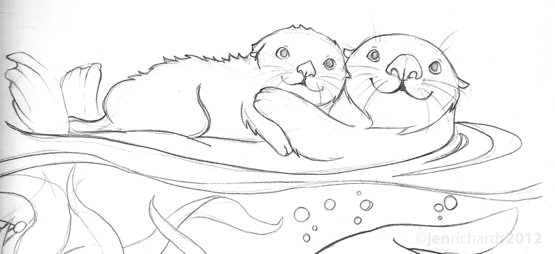 Dibujo de Nutria para colorear y pintar #6968
