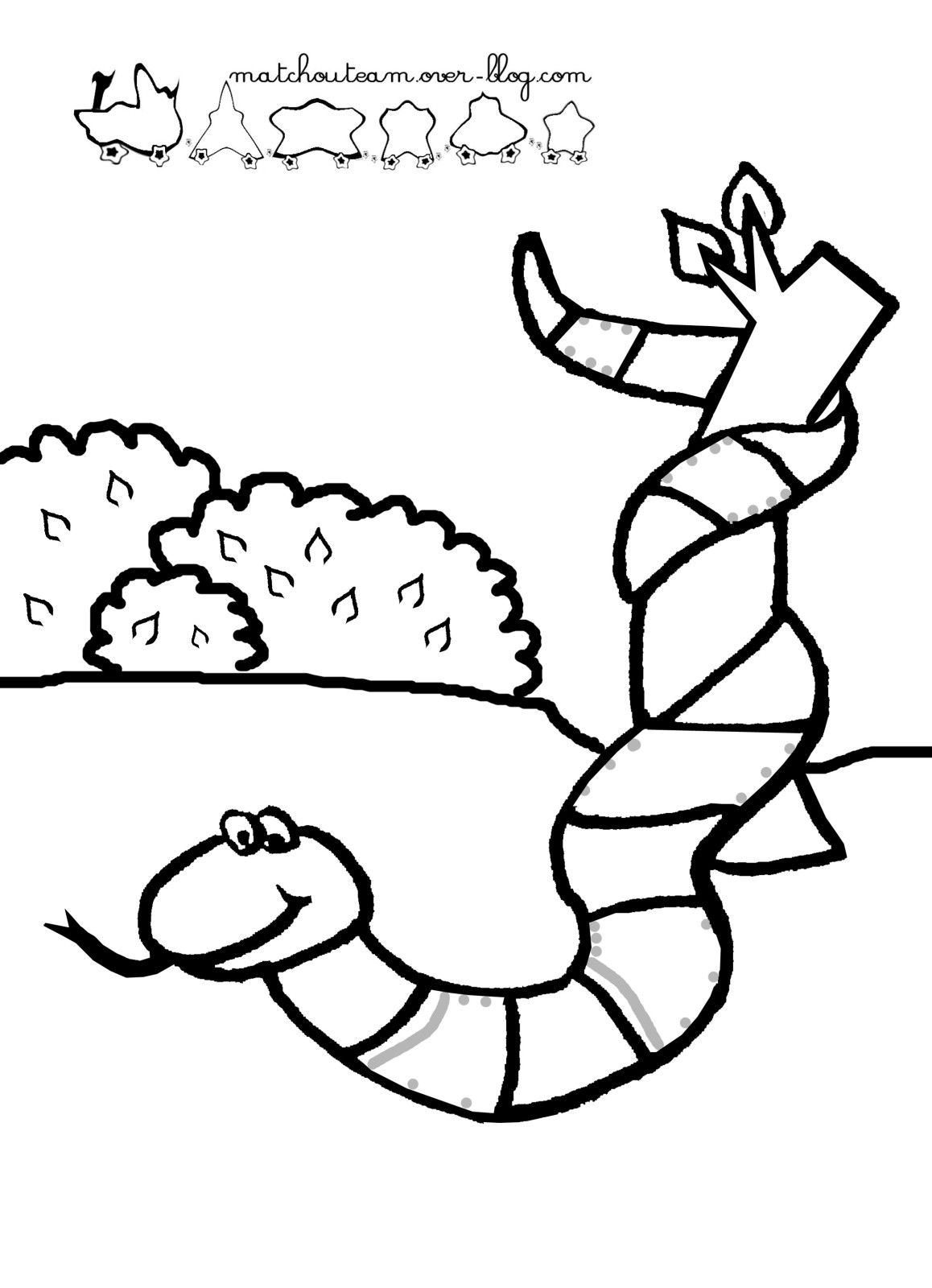 Dibujo de Serpiente para colorear y pintar #9294