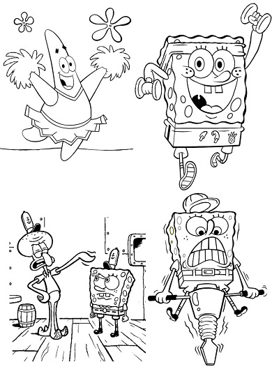 Dibujo De Bob Esponja Para Colorear Y Pintar 12129